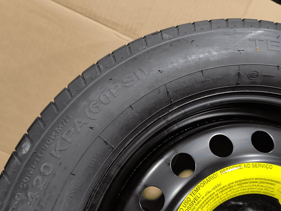 2018-2025 Volkswagen Atlas Emergency Spare Tire Wheel Giti T165/80R17 ...