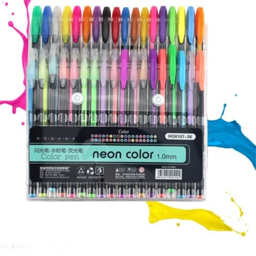 48 Come Pen Neon Color Pens Gel Pens Coloring Pens Flash Pen | eBay