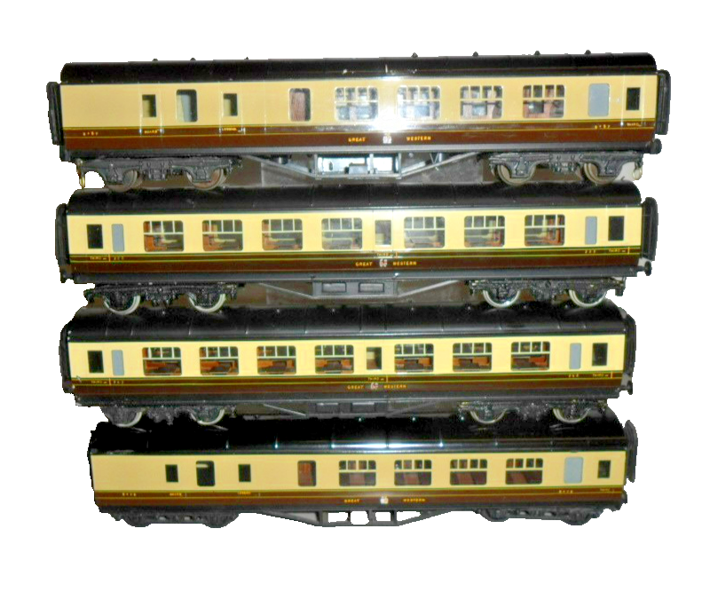 EXLEY HORNBY DUBLO OO GAUGE GWR 3RD CLASS OPEN & BRAKE 3RD CORRIDOR ...