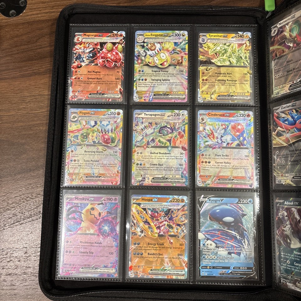 Pokemon Card Binder Collection Lot Miraidon ex, Garchomp ex, V And Ex ...