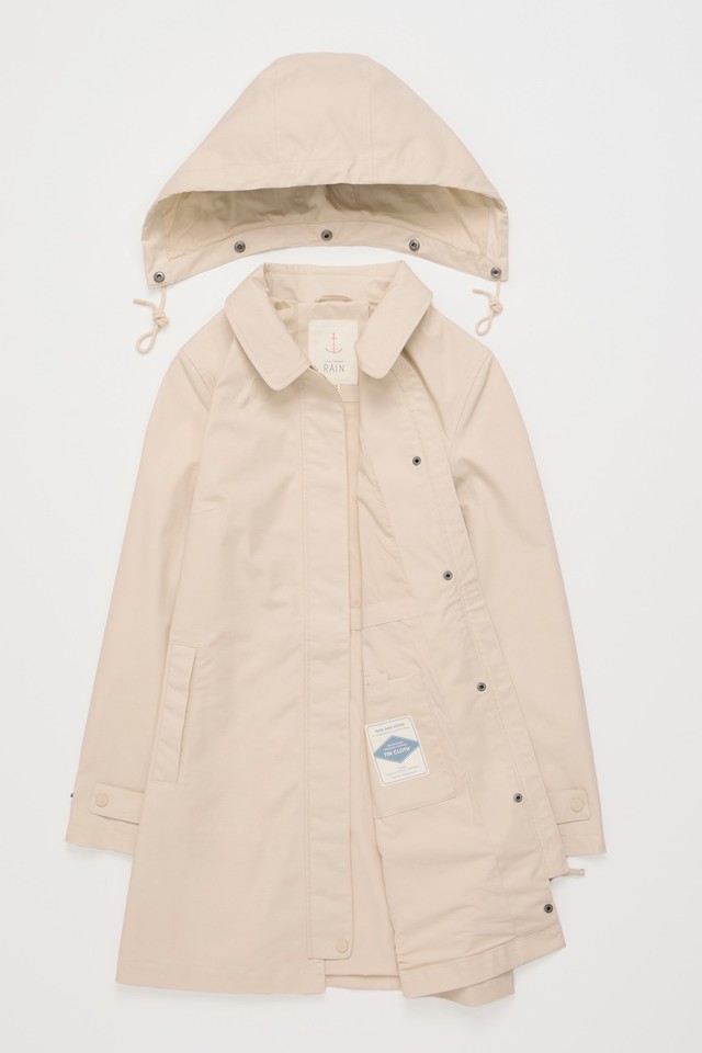 Seasalt Women's Mac - natural Cloudburst Waterproof Mac - Tall ...