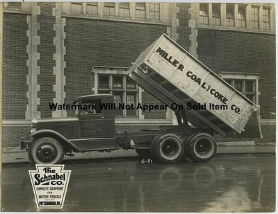 Schnabel Co.Pittsburgh Miller Coal & Coke Company Truck Photograph ...
