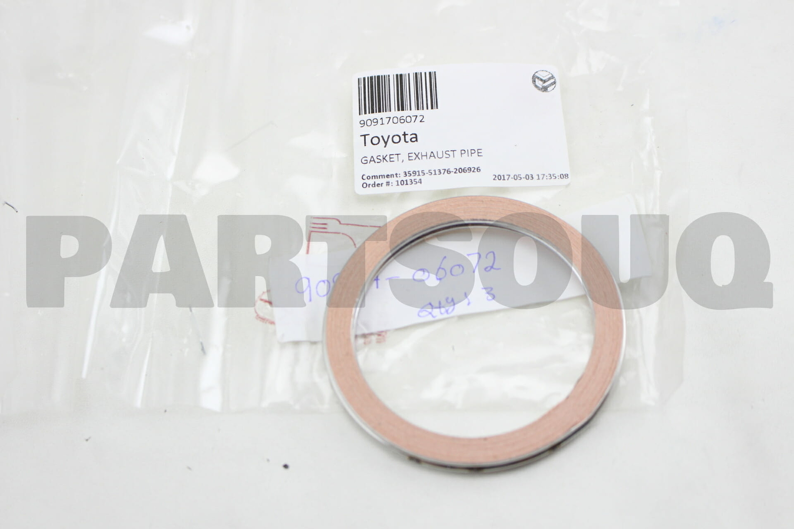 9091706072 Genuine Toyota GASKET, EXHAUST PIPE 90917-06072 | eBay