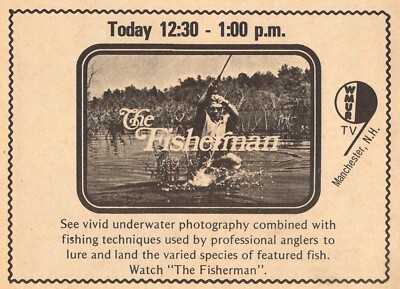 1977 WMUR MANCHESTER,NEW HAMPSHIRE TV AD / THE FISHERMAN / FISHING ...