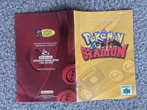 Pokemon Stadium Instruction Booklet Manual Only Nintendo 64 N64 No Game ...