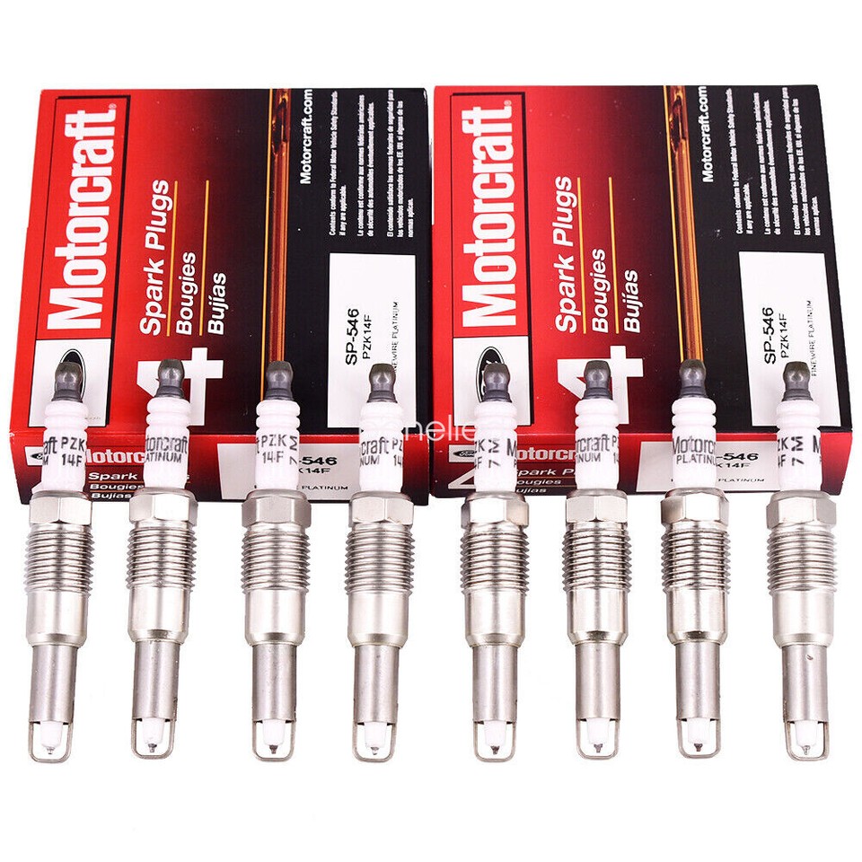 8Pcs Motorcraft SP546 Spark Plugs SP-546 PZK14F Genuine New For Ford F150 F250 | eBay