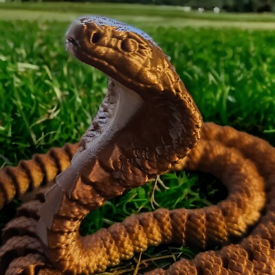 3d print Snake, Cobra snake, stocking stuffer for kids, fidget ...