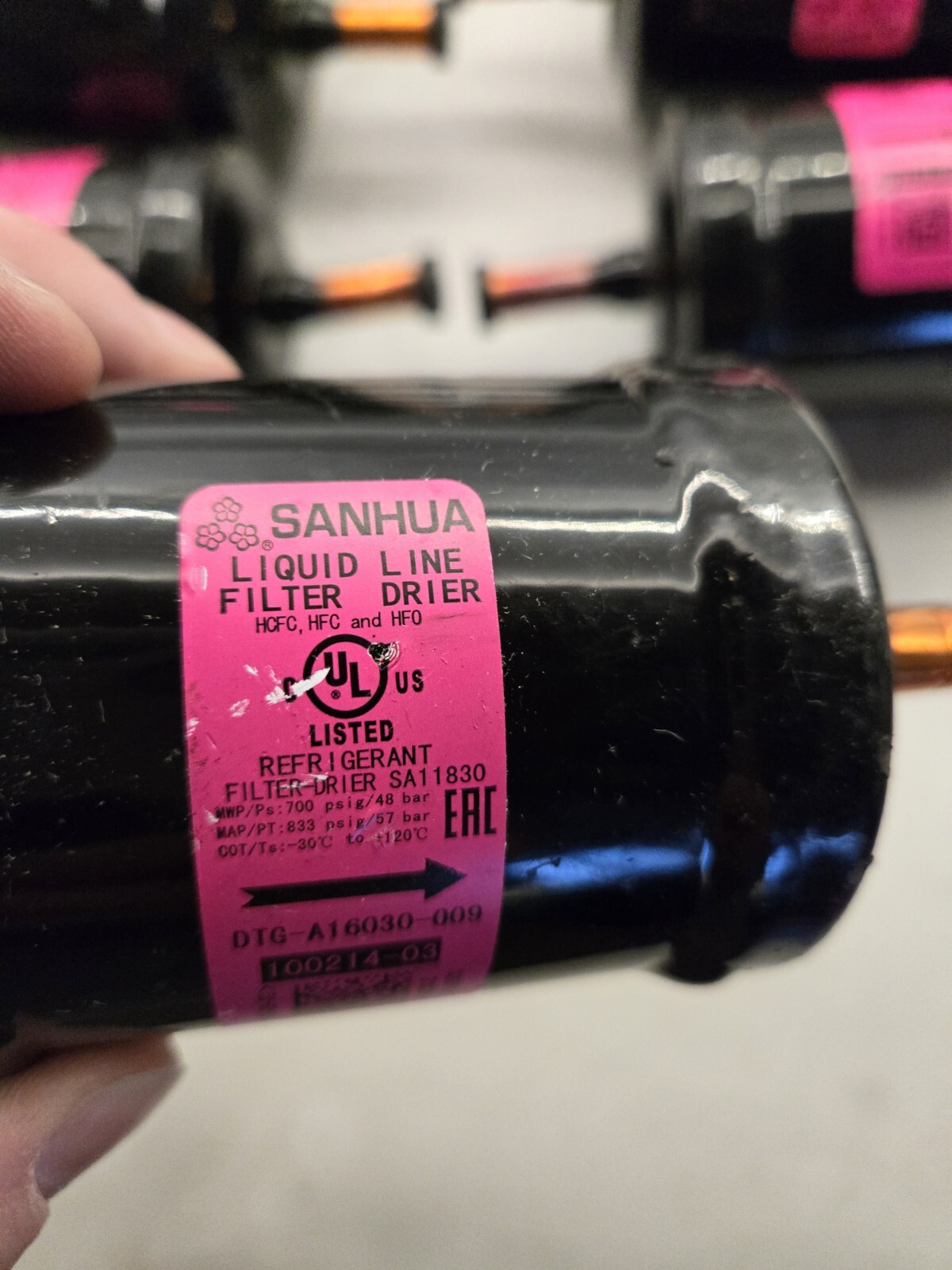 Sanhua Liquid Line Filter Drier, Lot Of 2, DTG-A16030-008 SA11830 ...