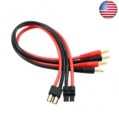 OliRC 2pcs Compatible with tr Connector Plug to 4mm Banana Plugs ...