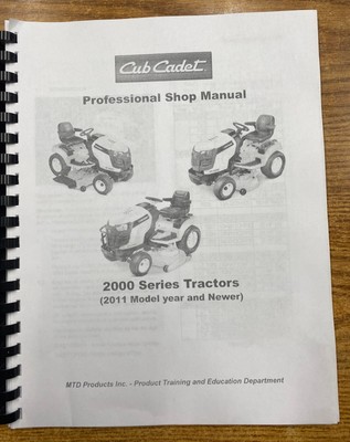 LAWN MOWER WORKSHOP REPAIR MANUAL GTX CUB CADET SERIES 2000 (2011 & UP ...