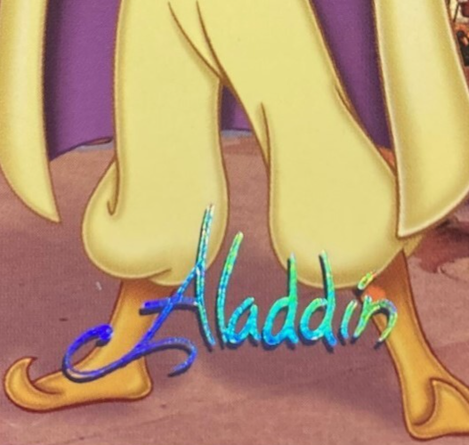 ALADDIN CARD #13 RAINBOW VARIANT WALT DISNEY WORLD SIGNATURE SERIES WDW ...