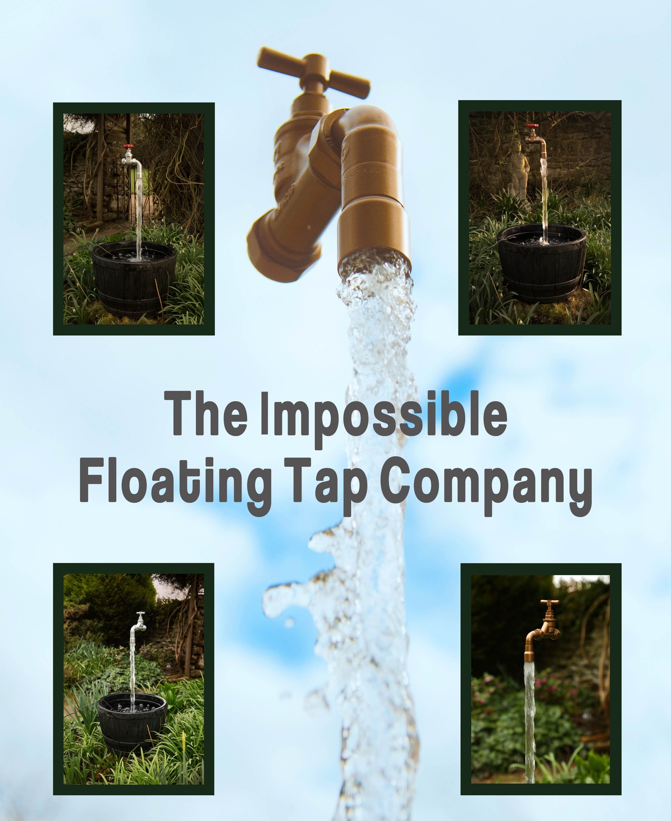 The Impossible Floating Tap Water Feature Large 22mm *BLUE* (Including ...