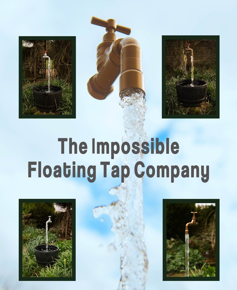 The Impossible Floating Tap Water Feature Large 22mm *BLUE* (Including ...