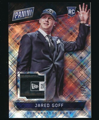 2016 Panini National Convention Draft Day Hat Relic #1 Jared Goff RC ...