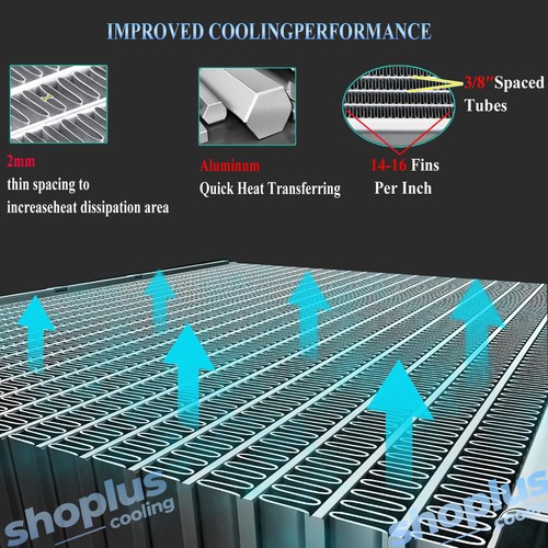 4Row Radiator+Shroud Fan+Relay Fits 55-1957 Chevy Bel Air Small Big ...