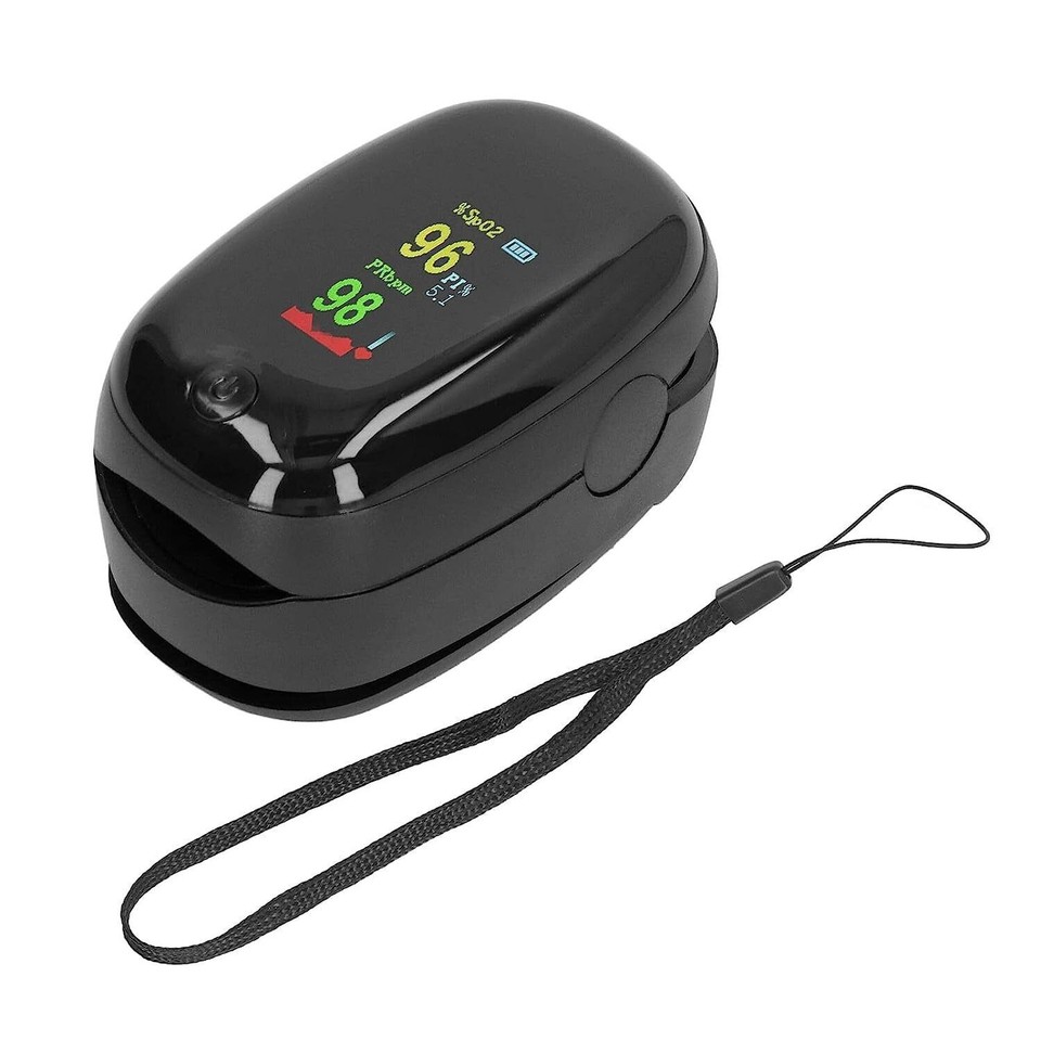 Blood Oxygen Monitor LED Display Fingertip Oximeter for Adults Seniors ...