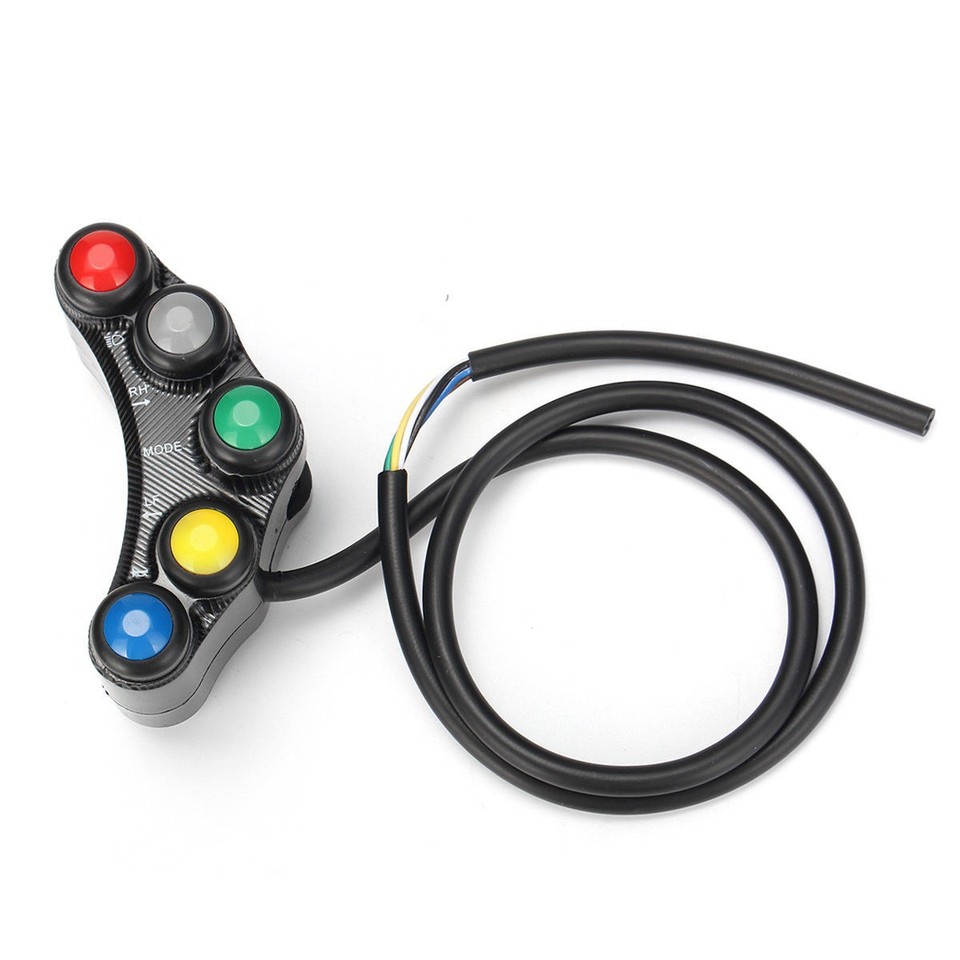 Universal 7/8" Motorcycle Race Bike Handlebar Switches Assembly 7 ...