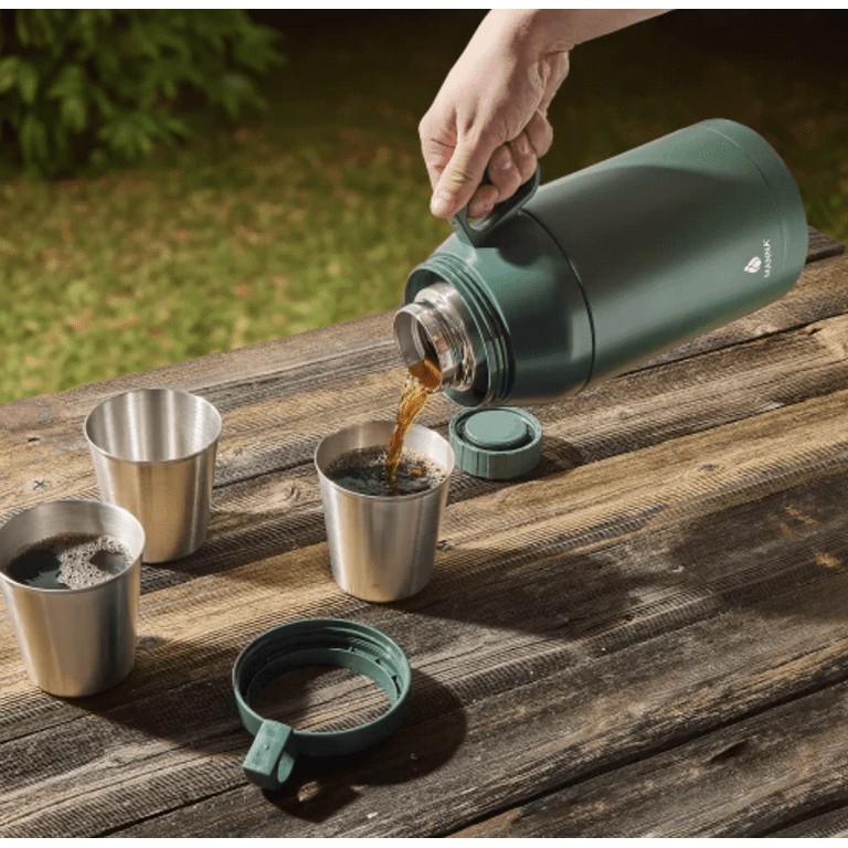 Manna Stack Jug 64 oz Stainless Steel Insulated Water Bottle + 4 Cups ...