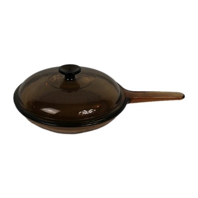 Vintage Vision Ware Skillet Fry Pan Amber, France, Corning, Pyrex | eBay