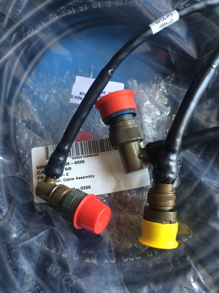 5995-01-598-6039 CABLE ASSY SATCOM DATA POWER 3 CONNECTORS 100FT 170382 ...