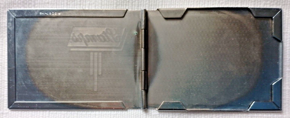 Vintage collectable small metal stamp wallet 1930s? Souvenir from ...