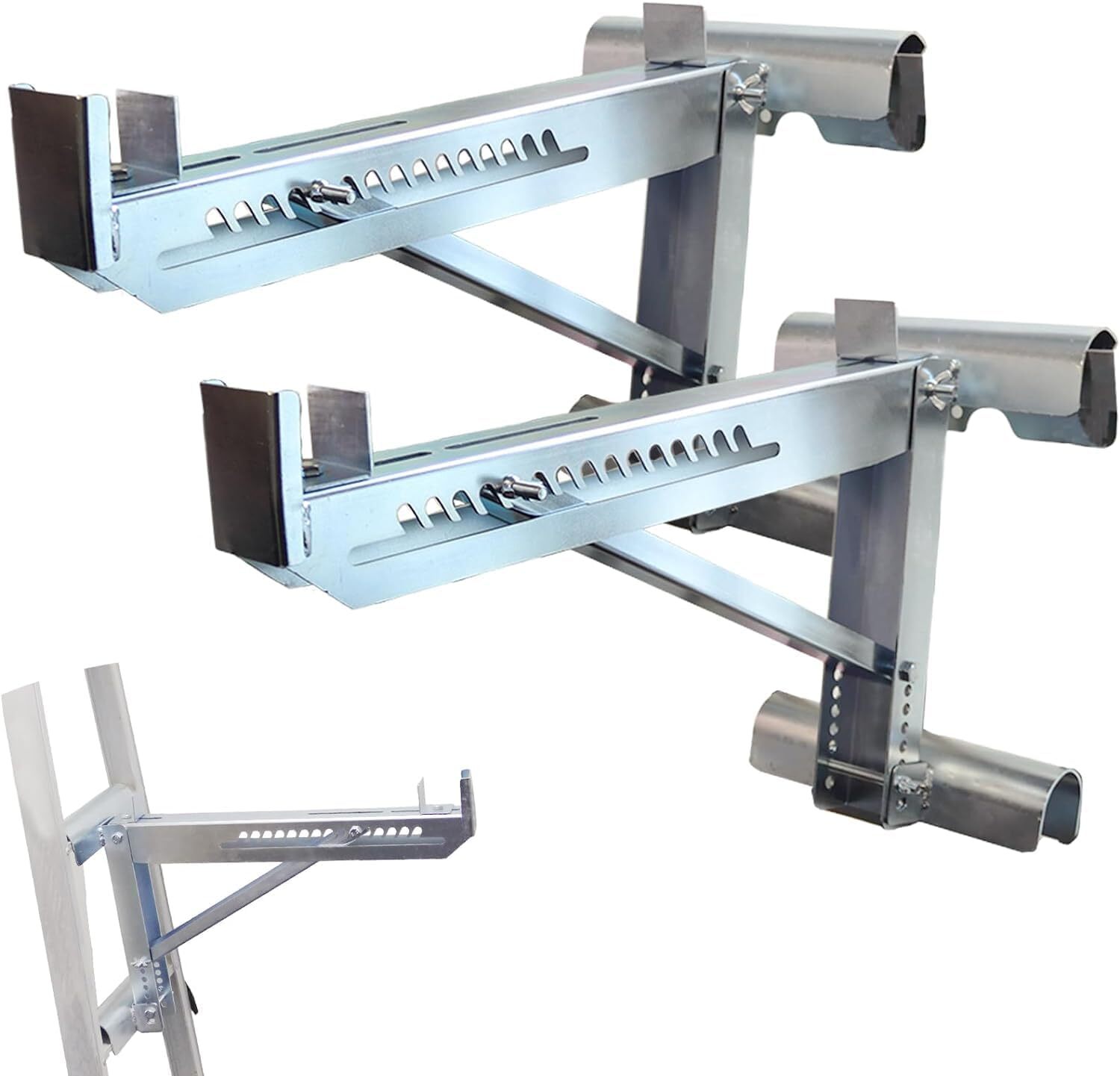 Ladder Jacks Scaffold Bracket - Two-Rung Short Body Extension Ladder ...