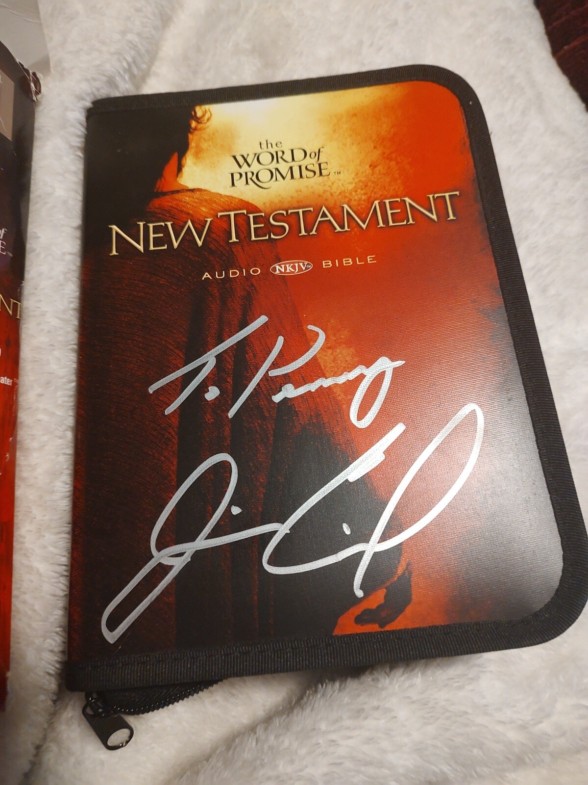 JIM CAVIEZEL (JESUS) SIGNED AUTOGRAPHED! Word Of Promise NT AUDIO BIBLE ...
