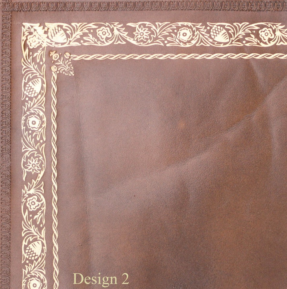 Green Calf Replacement Leather Insert Desk Writing Tables Bureaus Gold ...