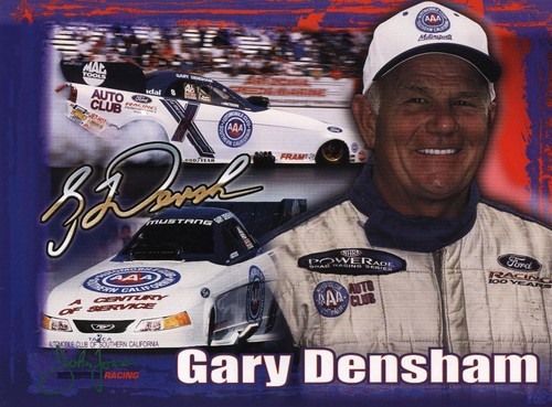 2002 Gary Densham AAA Ford Mustang Funny Car NHRA postcard | eBay