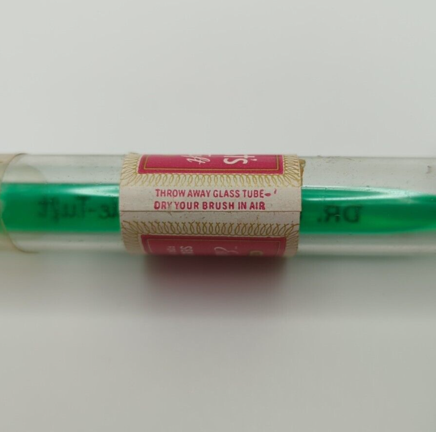 DR. WEST’S Miracle Tuft 1938 TOOTHBRUSH RARE GLASS "Exton Brand ...