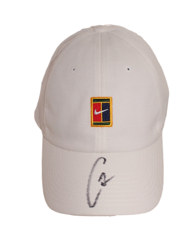 CARLOS ALCARAZ SIGNED AUTOGRAPH NIKE TENNIS HAT CAP - WORLD #1 US OPEN ...