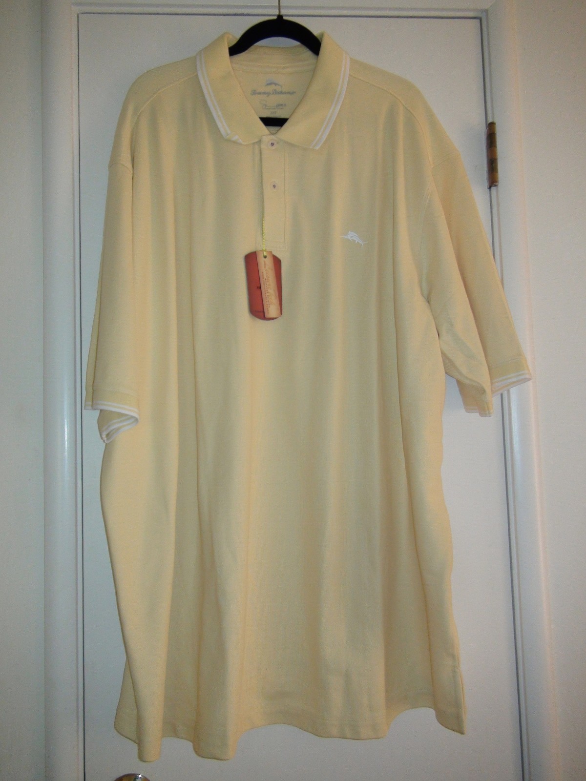 Tommy Bahama Emfielder Polo Short Sleeve Yellow Knit Shirt Size 3XT | eBay