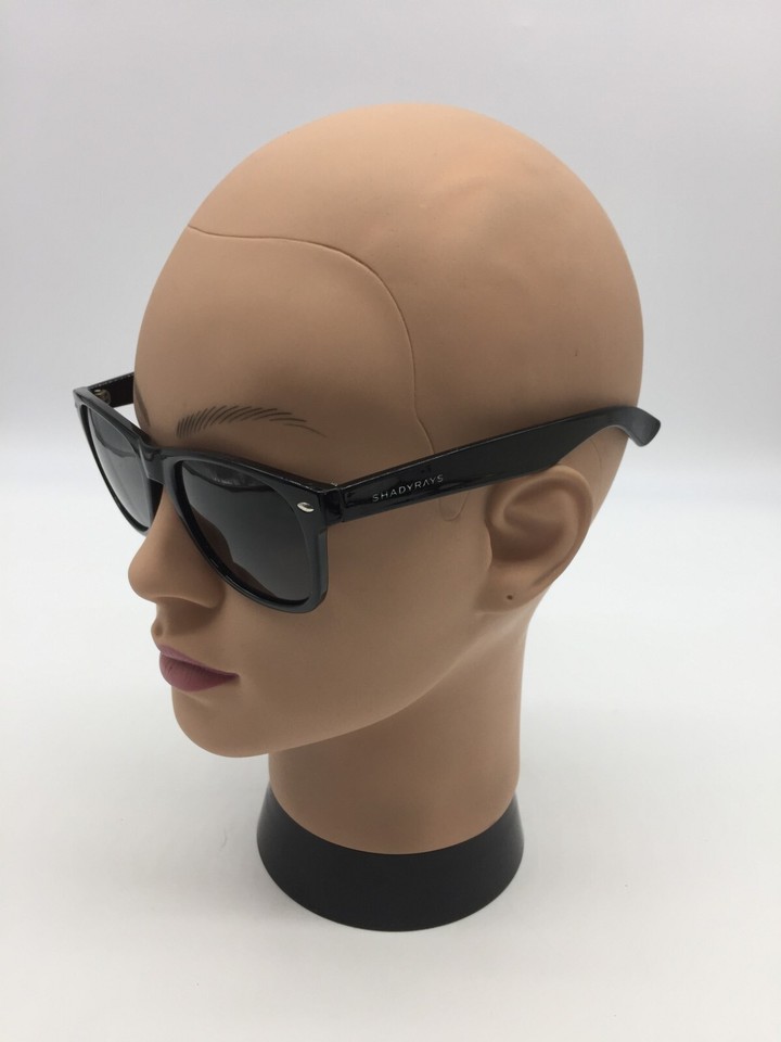 Shady Rays Classic Original Gloss Black Sunglasses Grey Lenses | eBay