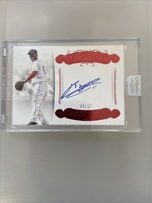 2018 Panini Flawless Ruby Red Rafael Devers Auto Sealed #8/20 FRS-RD1 ...