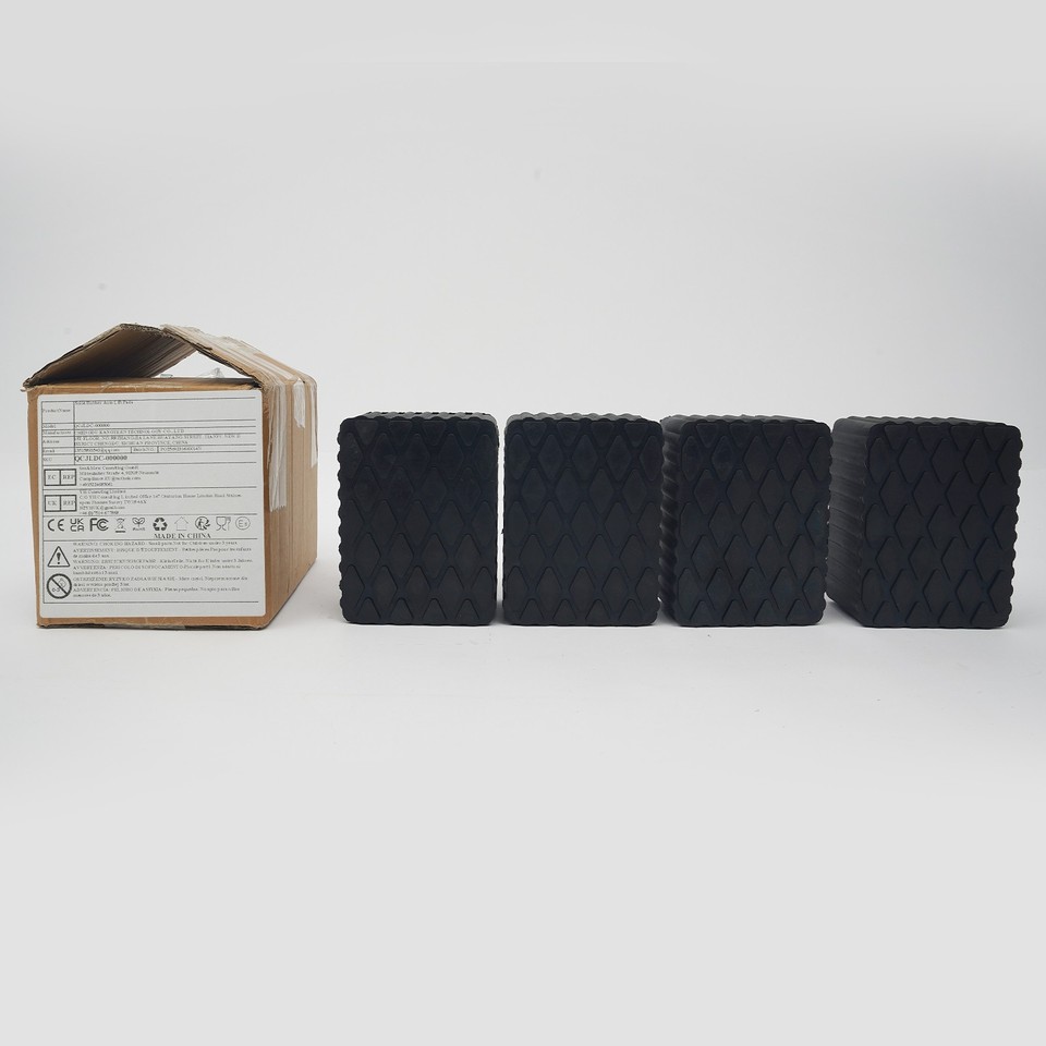 4PCS Solid Rubber Auto Lift Pads Lift Block Spacer Pad Universal Rubber ...
