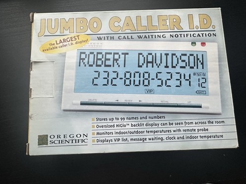 Oregon Scientific Home Phone Jumbo Caller ID New | eBay
