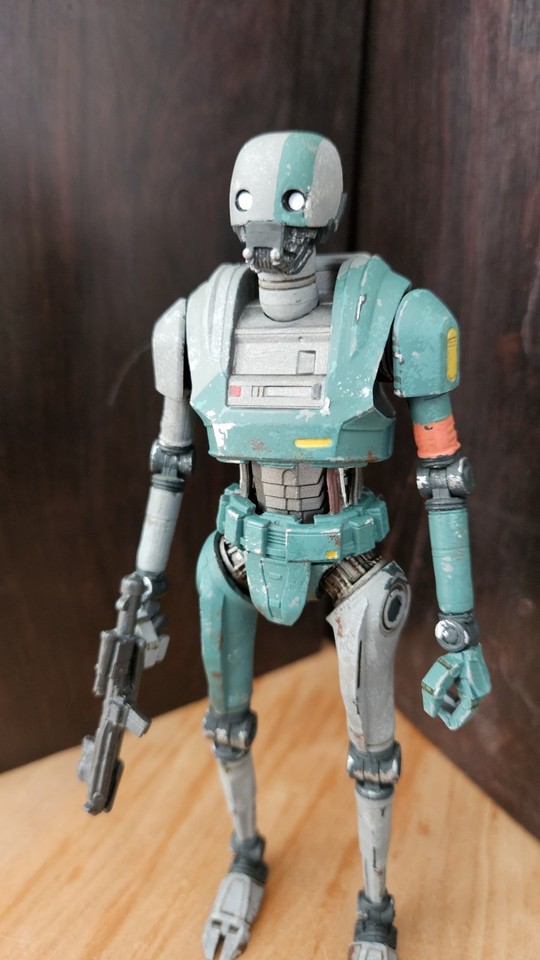 Star Wars Black Series Custom Bounty Hunter Pirate Droid Figure ...