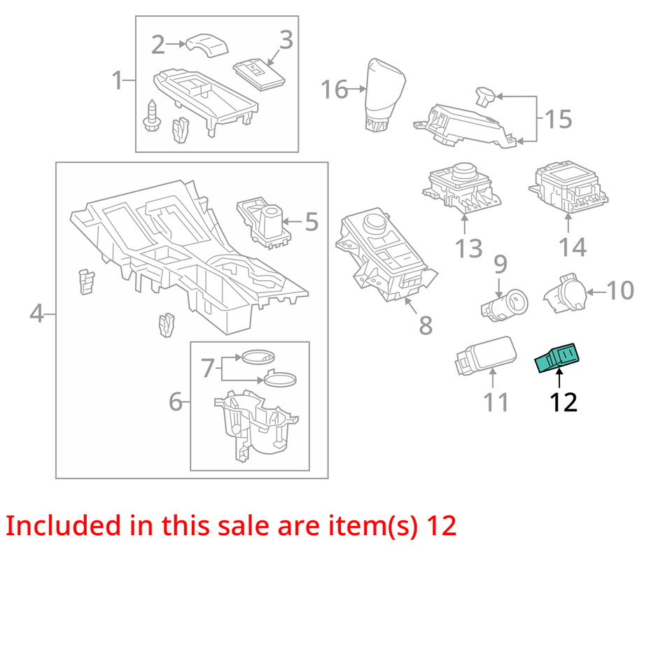 Lexus UX200 ES250 RC300 2017-2021 Audio Auxiliary USB Port 86190-11010 ...