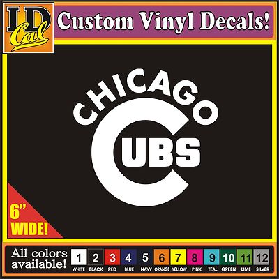 CHICAGO CUBS 6" baseball MLB car window truck vinyl decal Sticker | eBay