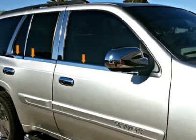 2002-2009 GMC Envoy XL Window Sill Trim Stainless Steel Overlay Chrome ...