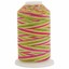VARIEGATED MULTICOLOR 100% COTTON THREAD 600M BY THE SPOOL - SEWING ...