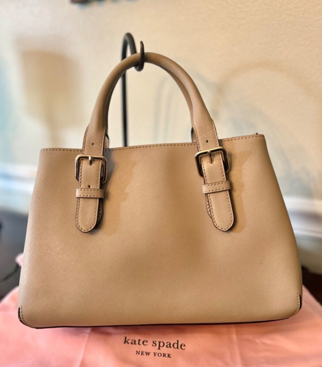KATE SPADE Cove Street Province Satchel In Taupe/Gray Saffiano Leather ...
