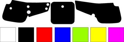 Number Plate graphics for 1990-1999 Suzuki RM80 RM 80 Side Panels Decal ...