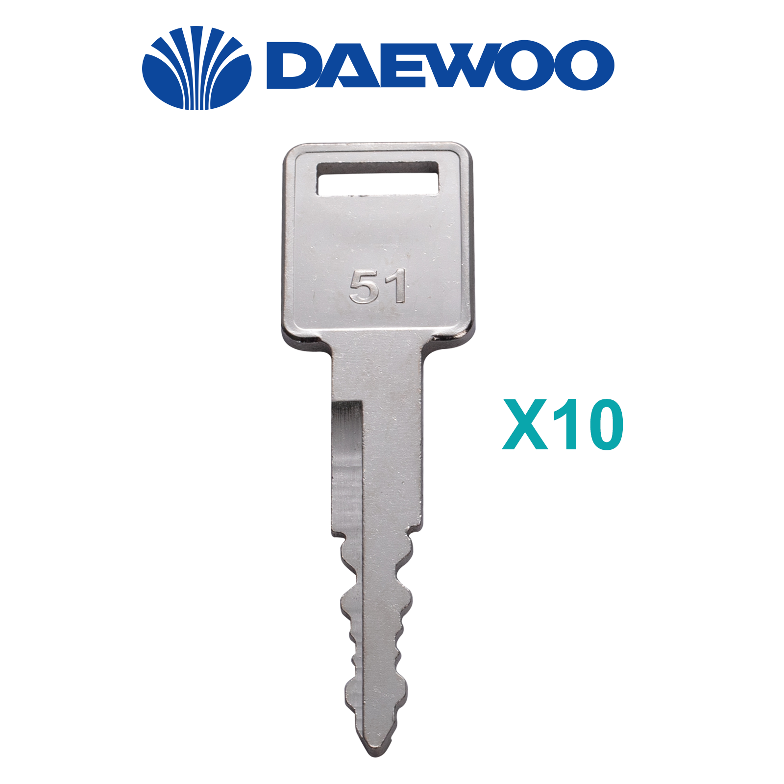 For F900 Fits Bobcat Doosan Daewoo Excavator Ignition Key K1009605B | eBay