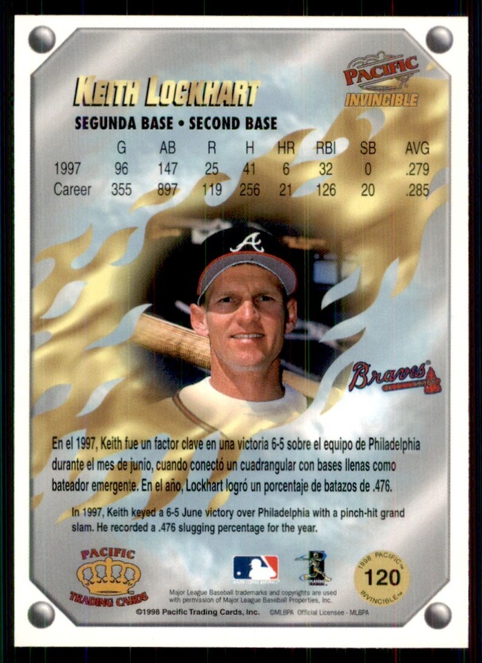 1998 Pacific Invincible Gems of the Diamond Keith Lockhart Atlanta ...