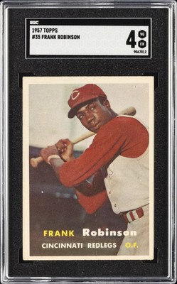 1957 TOPPS #35 FRANK ROBINSON ROOKIE RC SGC 4 VG-EX CINCINNATI REDS HOF ...