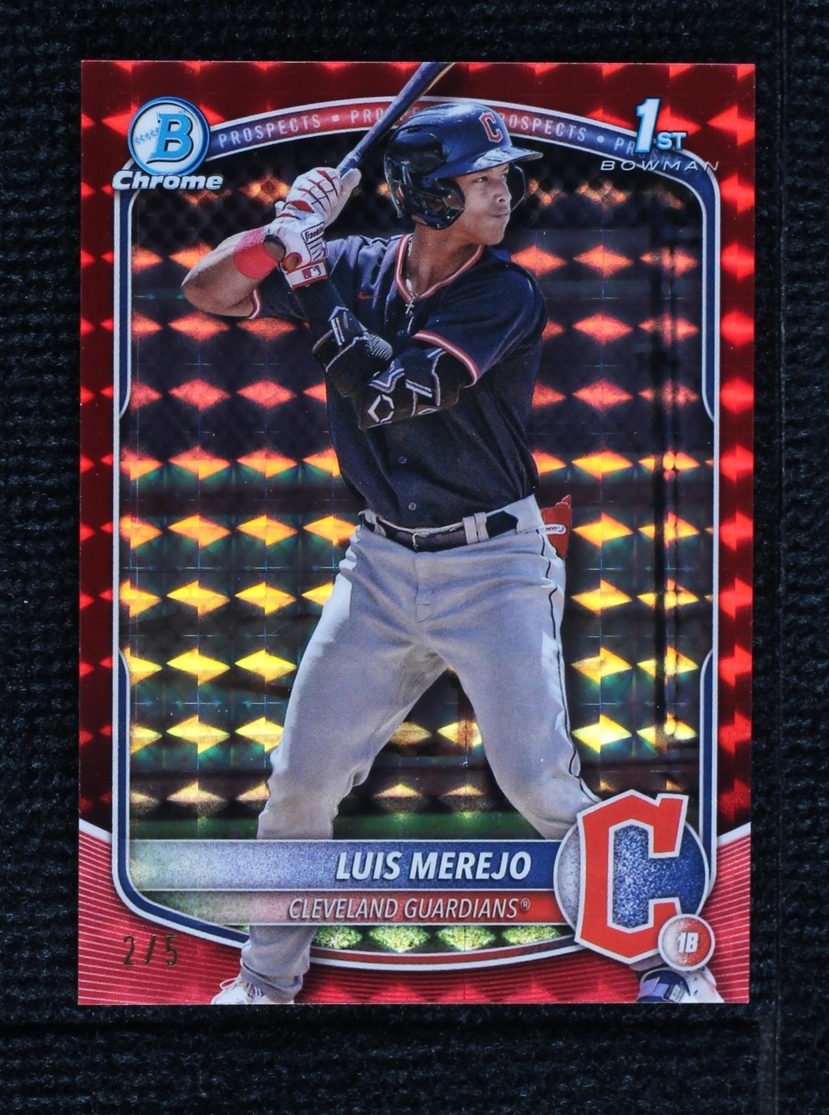 2025 Bowman - Chrome Prospects Luis Merejo #BCP-140 Red Geometric ...