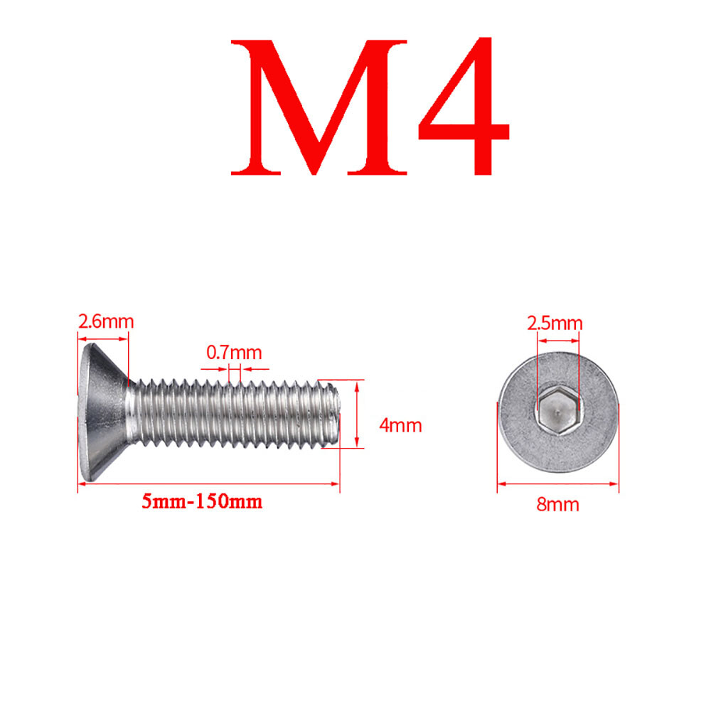 Senkkopfschrauben DIN 7991 M4 M5 M6 M8 M10 M12 Edelstahl V2A ...