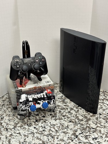 Sony Playstation 3 PS3 CECH-4301C Super Slim 500GB Bundle w/Box READ DESCRIPTION | eBay