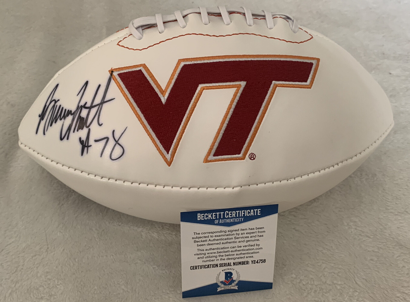 Bruce Smith Autographed Memorabilia | Signed Photo, Jersey ...